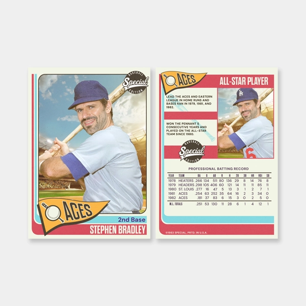 Trading Card - Vintage Baseball - LA Photo Party